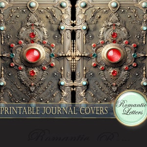 Printable Journal Covers Digital Scrapbooking Paper Printable Junk ...