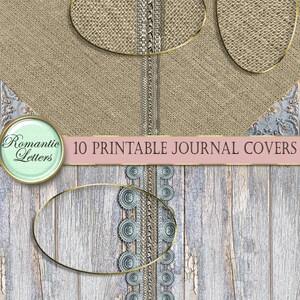 Printable Junk Journal Covers Kit Digital Scrapbook Cover Digital ...