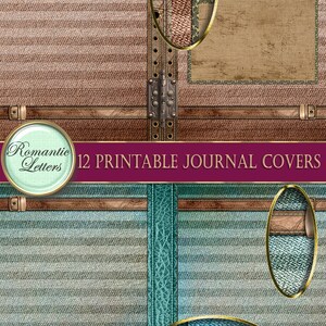 Printable Junk Journal Covers Kit Digital Scrapbook Cover Digital Craft ...