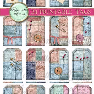 Printable Scrapbook Tags Printable Gift Tags Printable Bookmarks ...