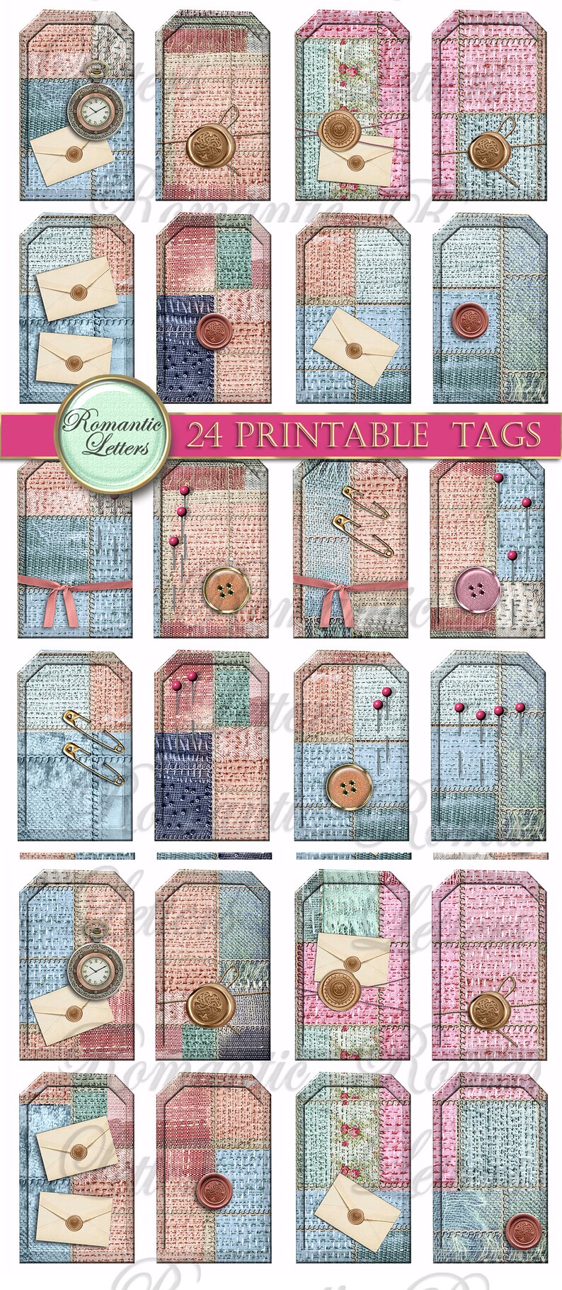 Printable Scrapbook Tags Printable Gift Tags Printable - Etsy