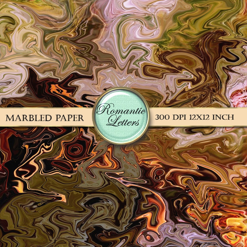 Marbled Digital Scrapbook Paper Pack Red Digital Papers | Etsy