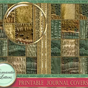 Printable Junk Journal Covers Kit Digital Scrapbook Cover Digital ...