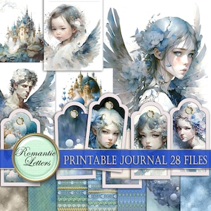 Printable Junk Journal Kit Angels Printable Scrapbook Paper Printable ...