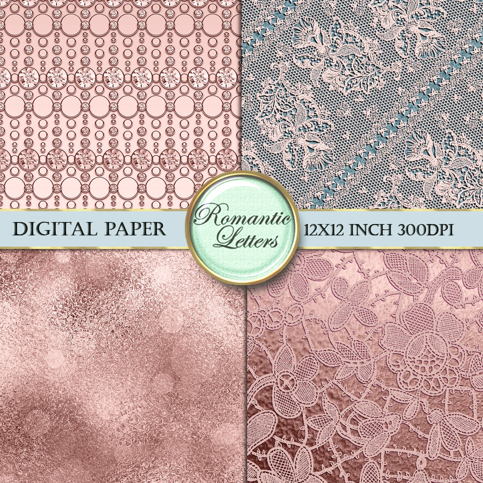 Digital Wedding Scrapbook Album Paper Background Printable - Etsy