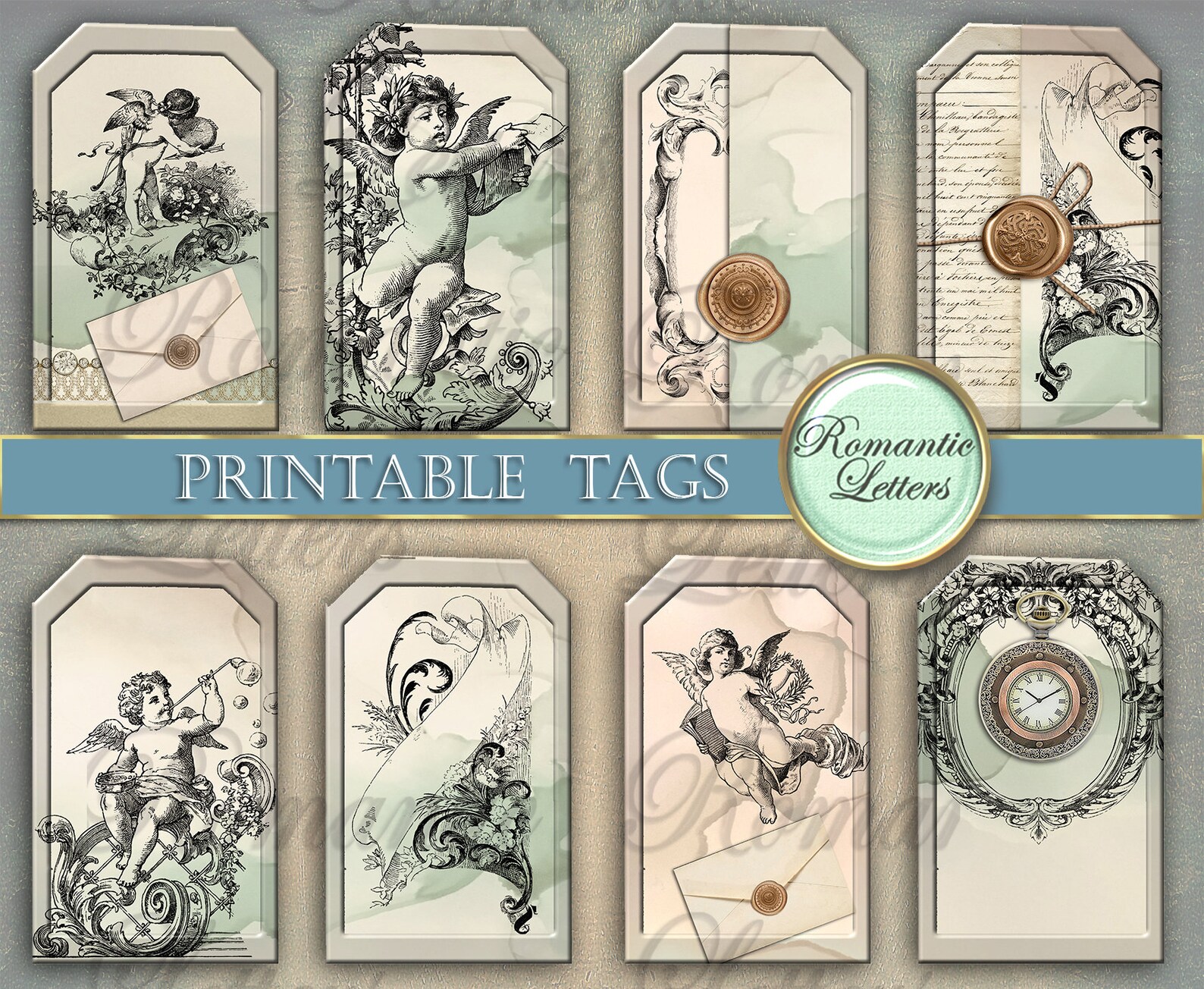 Printable Wedding Tags Printable Gift Tags Printable Bookmark - Etsy