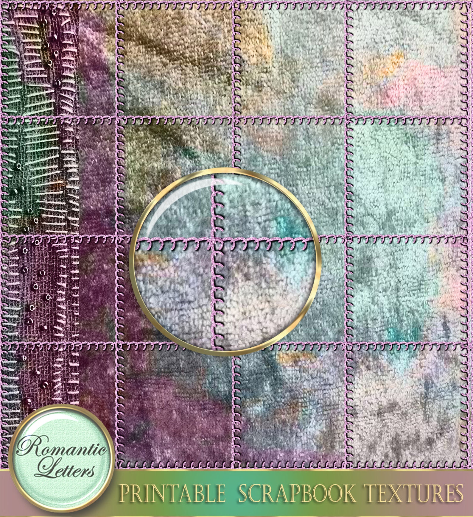 Digital Printable Scrapbook Paper Pack Newborn Album Background Paper ...