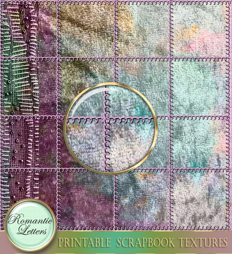 Digital Printable Scrapbook Paper Pack Newborn Album Background Paper ...