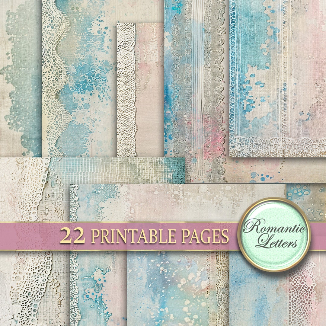 Pastel Linen Texture Digital Paper Pack Scrapbook Paper Background ...