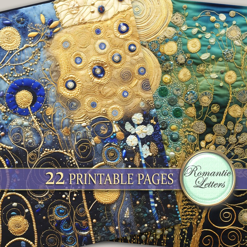 Digital Printable Scrapbook Paper Pack Junk Journal Pages Fabric ...