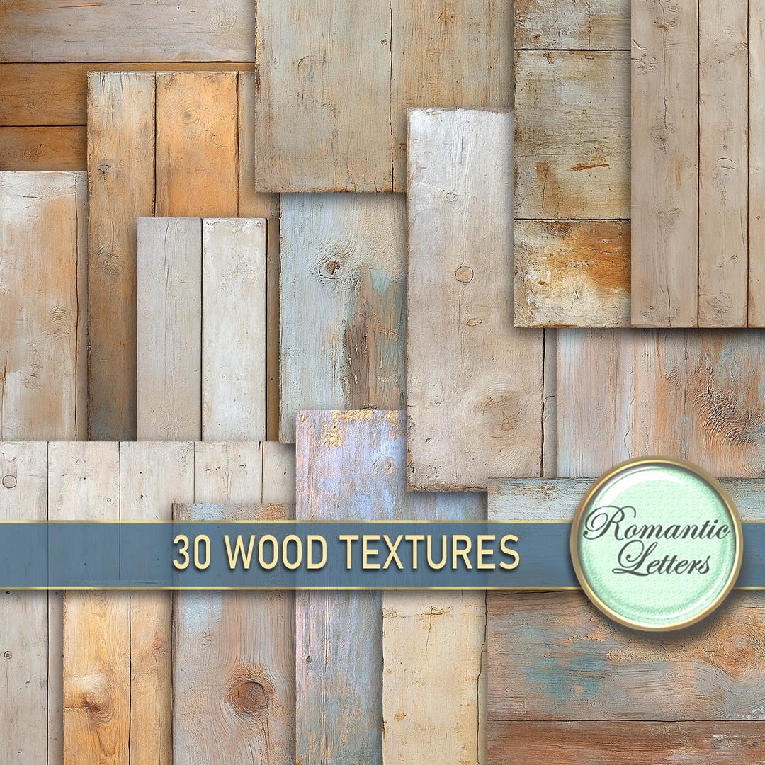 Painted Wood Texture Digital Paper Pack Scrapbook Paper Background ...