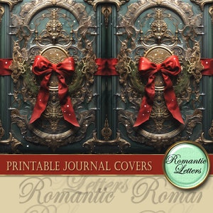 Printable Christmas Journal Covers Digital Scrapbooking Paper Printable ...