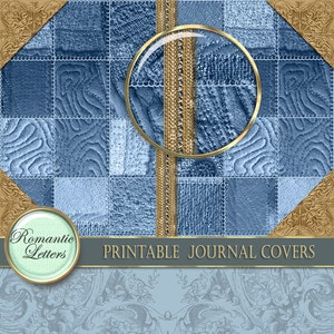 Printable Junk Journal Covers Kit Digital Printable Vintage Paper A4 ...