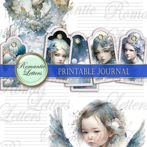 Printable Junk Journal Kit Angels Printable Scrapbook Paper Printable ...