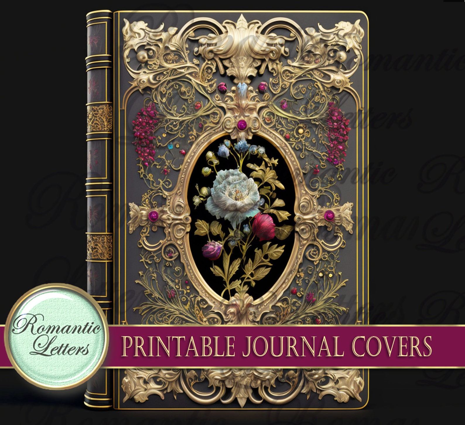 Printable Journal Covers Digital Scrapbooking Printable Junk Journal ...