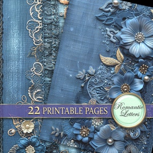 Digital Printable Scrapbook Paper Pack Junk Journal Paper Patchwork ...