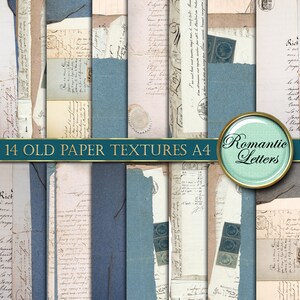 Vintage Digital Paper Pack Scrapbook Background Pages Digital Printable ...