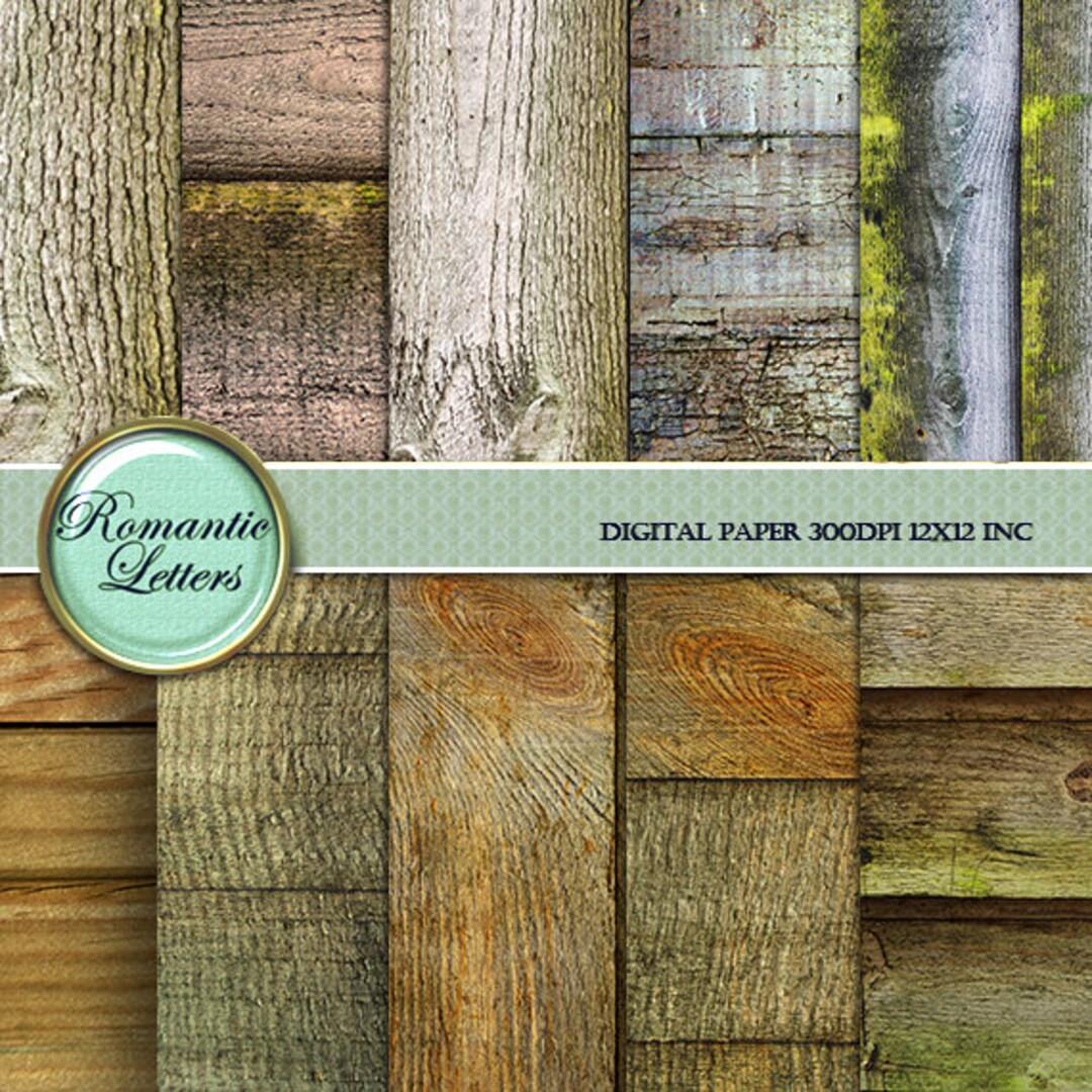 Digital Wood Texture Digital Wood Background Printable Scrapbook Paper ...