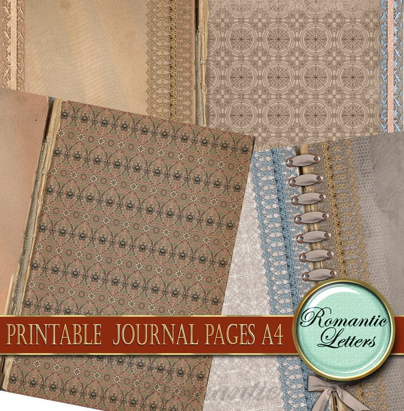 Printable Junk Journal Pages Printable Junk Journal Paper - Etsy