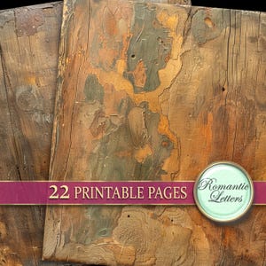 Wood Texture Digital Paper Pack Digital Scrapbooking Paper Background ...