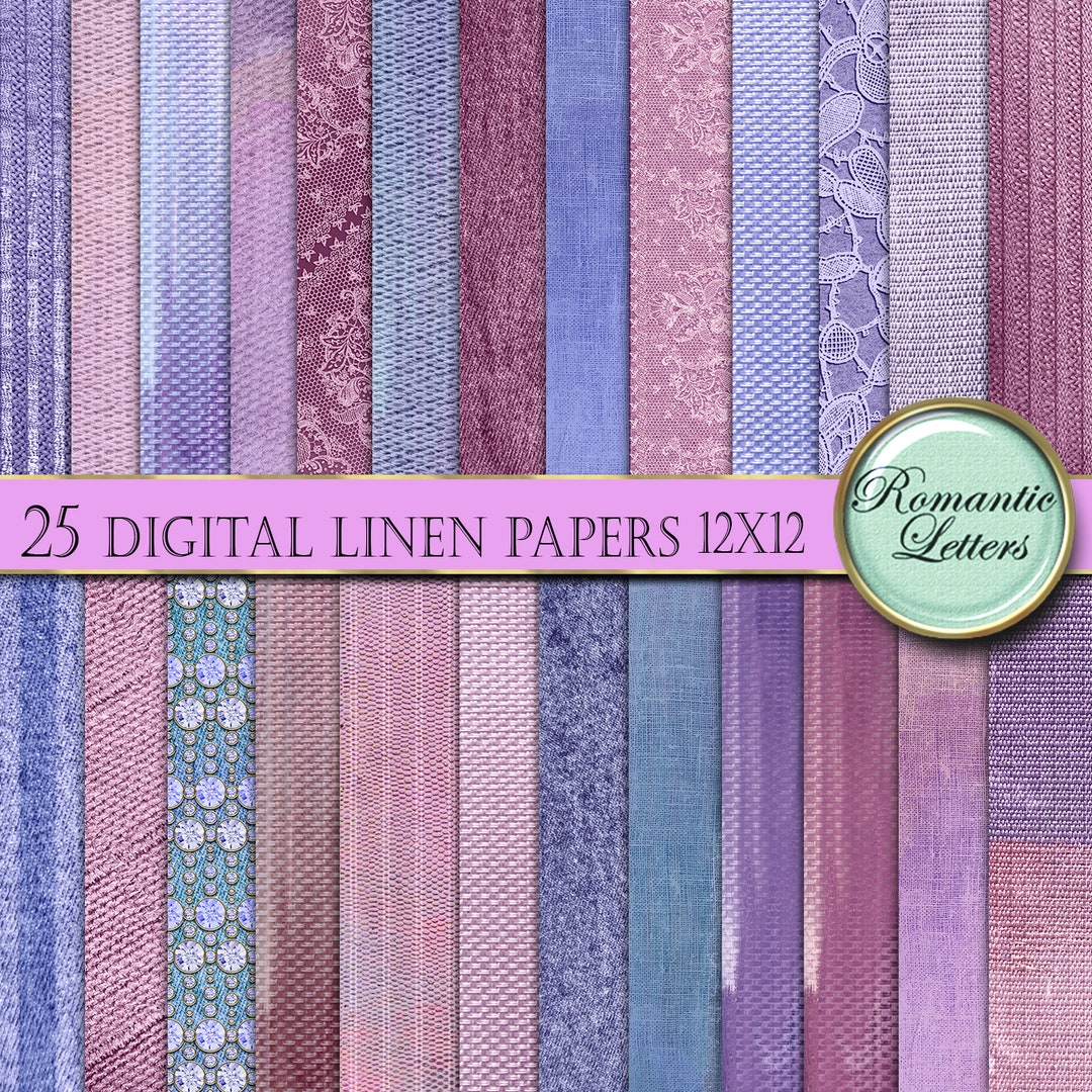 Linen Digital Paper Pack Linen Scrapbook Background Digital Paper Linen ...