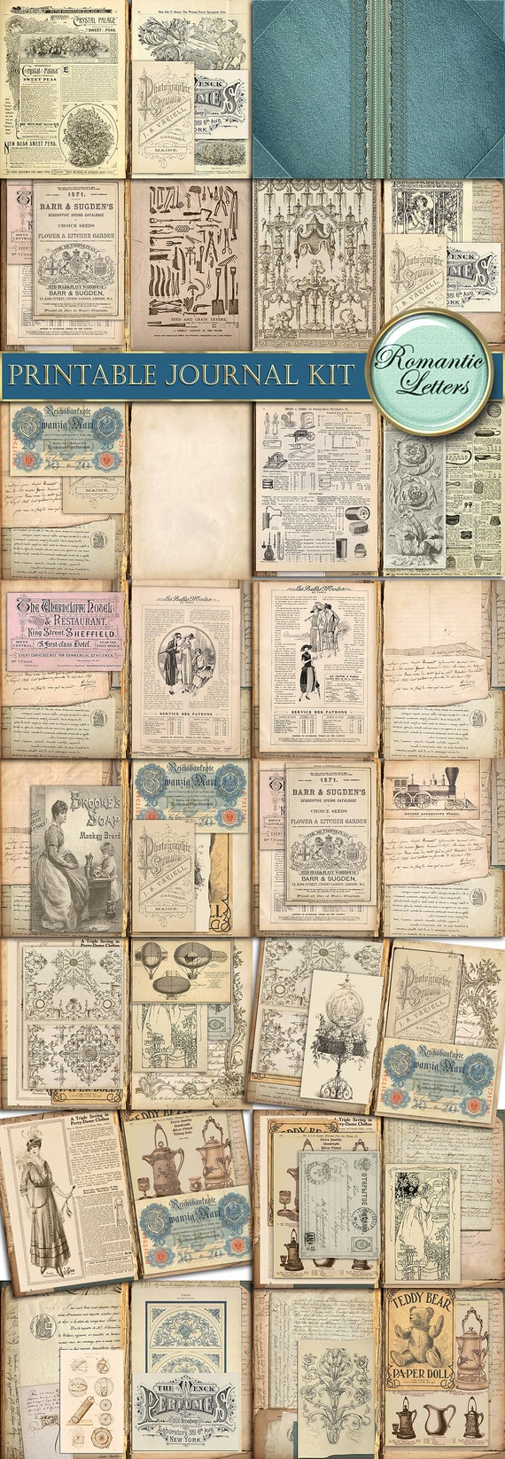 Papercraft Digital paper pack scrapbook background paper digital ...