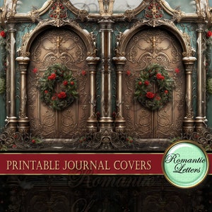 Printable Christmas Journal Covers Digital Scrapbooking Paper Printable ...