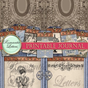 Printable Junk Journal Kit Digital Scrapbooking Printable Junk Journal ...