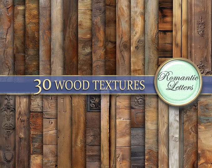Wood Digital Paper Digital Dark Old Wood Scrapbook Paper Digital Rustic ...