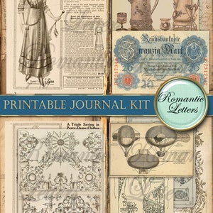 Digital Paper Pack Scrapbook Background Paper Digital Printable Journal ...