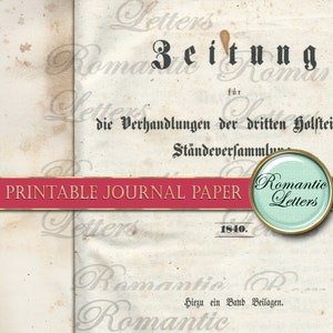 Digital Printable Old Paper Pack Journal Pages Background Printable ...