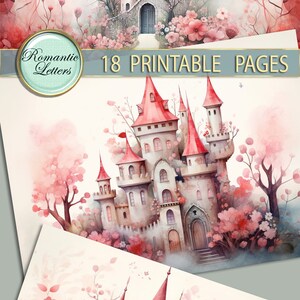 Printable Decoupage Paper Floral Digital Scrapbook Album Paper Fairy ...