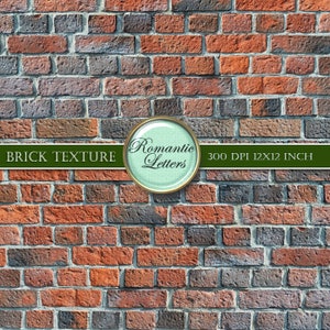 Brick Wall Digital Texture Brick Scrapbook Background Brick Digital ...