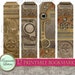 Printable Steampunk Bookmarks Set Printable Scrapbook Gift - Etsy