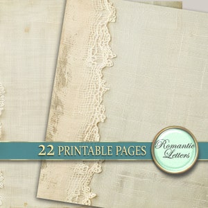 White Linen Texture Digital Paper Pack Scrapbook Paper Background Paper ...
