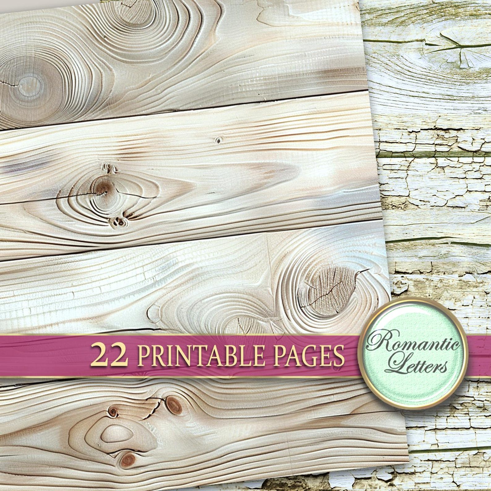 Digital Paper White Wood Digital Scrapbook Paper Pack White Wood ...