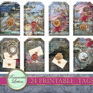 Printable Scrapbook Tags Printable Gift Tags Printable Bookmark Hang ...