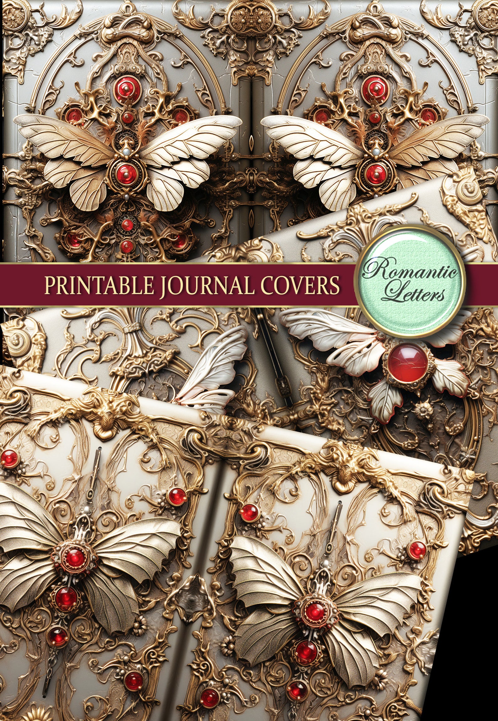 Printable Journal Covers Digital Scrapbooking Printable Junk Journal ...