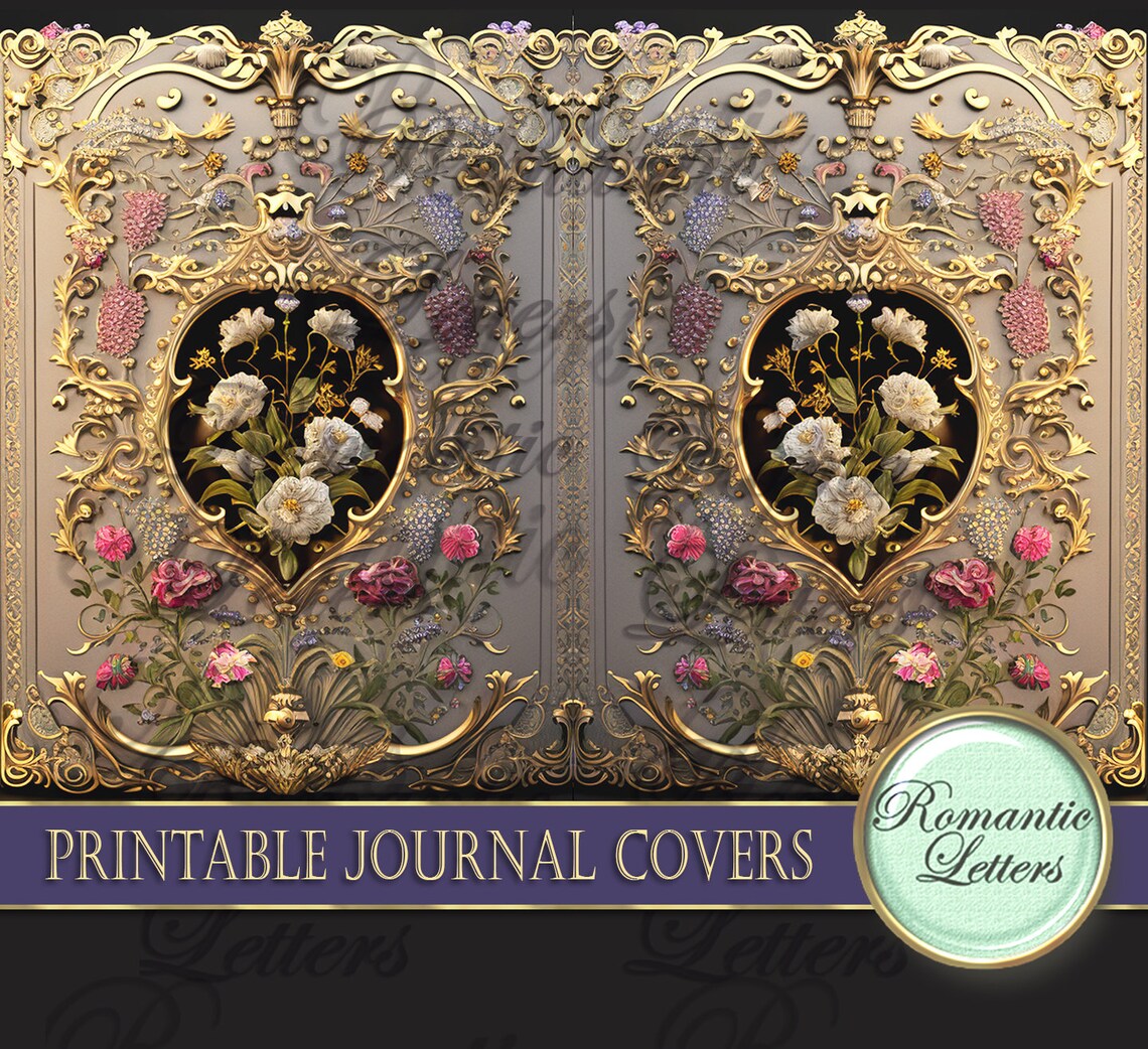 Printable Journal Covers Digital Scrapbooking Printable Junk Journal ...