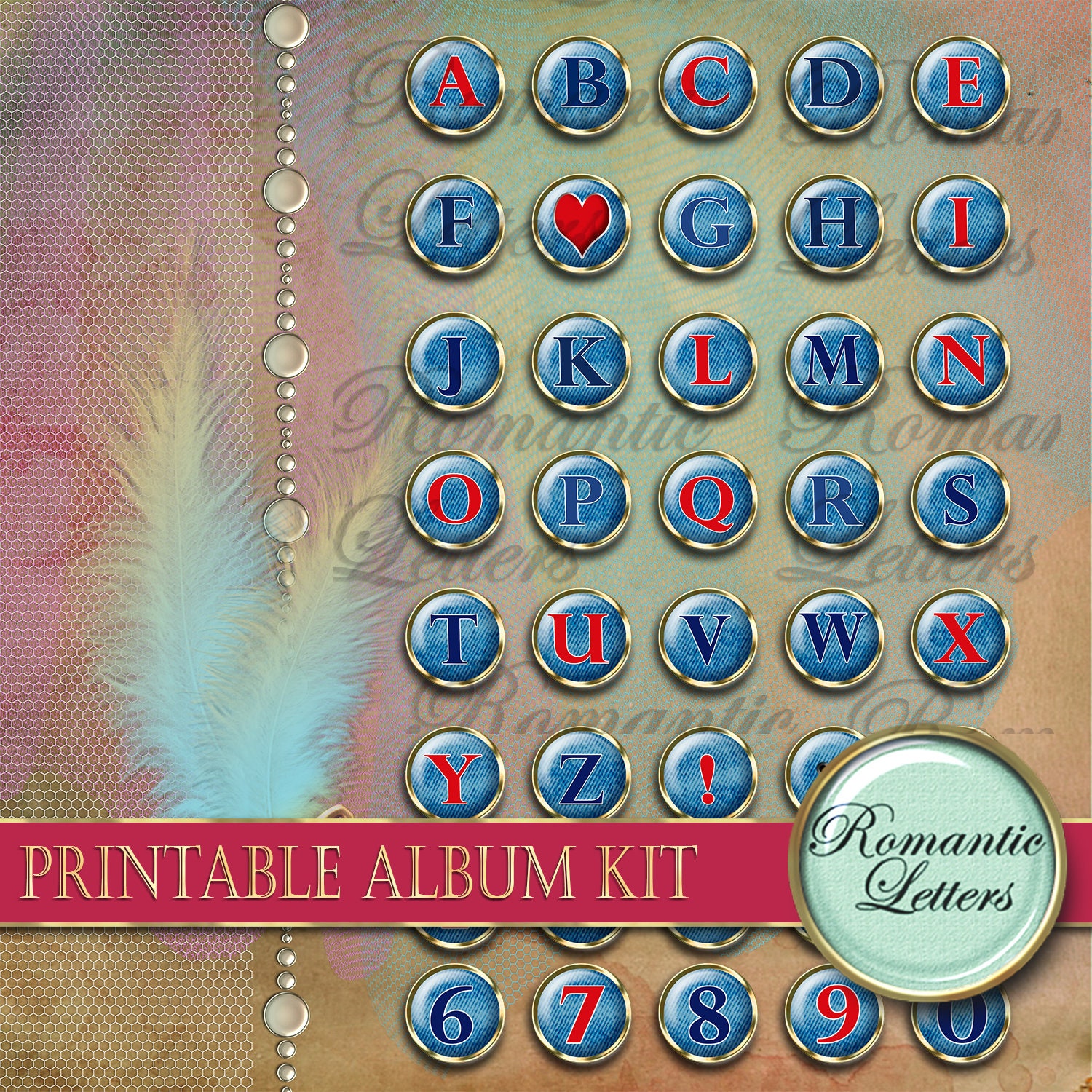 Printable Scrapbook Album Paper Printable Scrapbook Kit Paper 12x12 ...