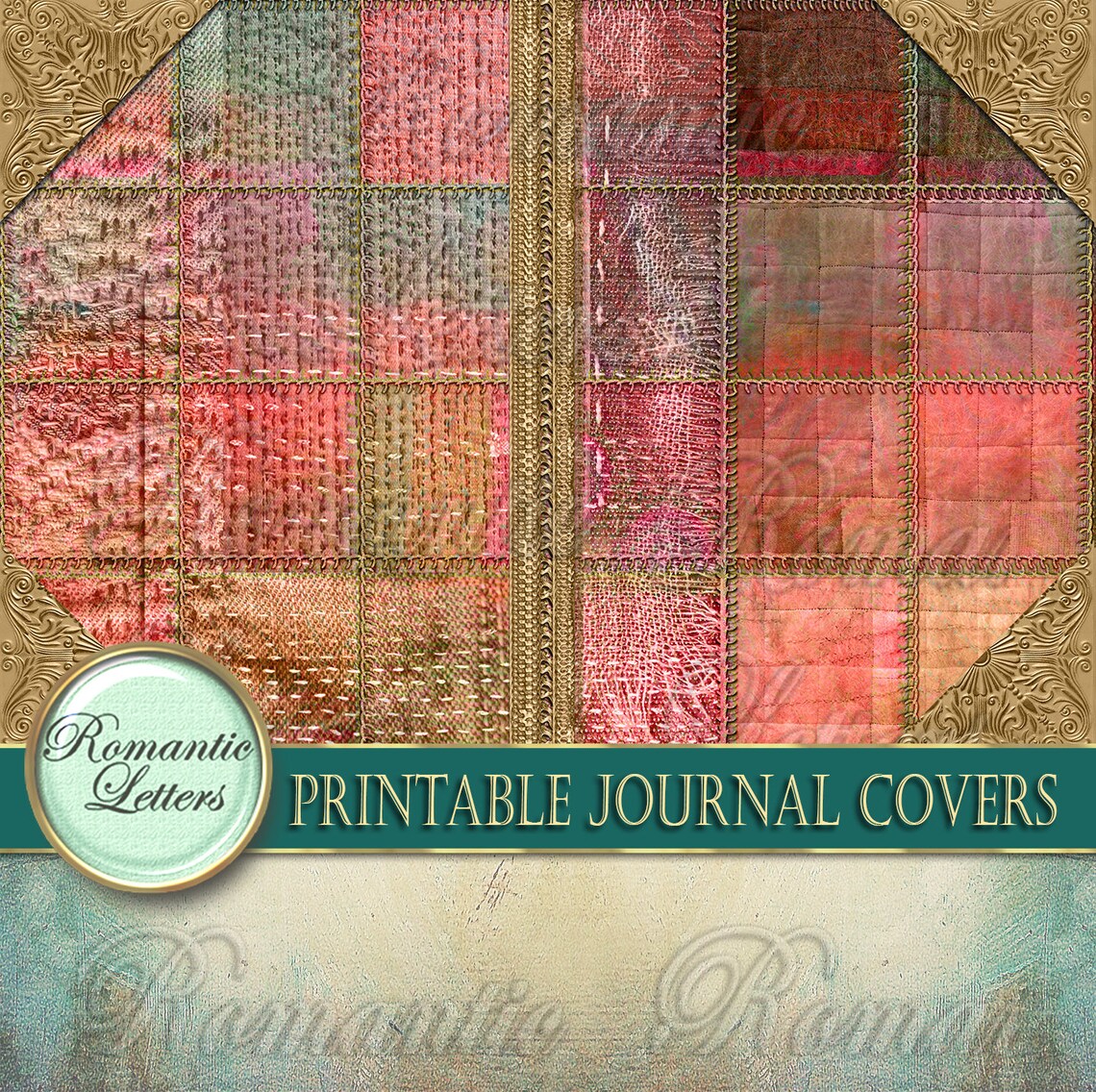 Printable Junk Journal Covers Kit Digital Printable Vintage - Etsy
