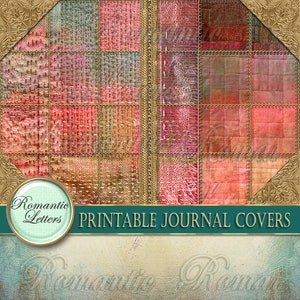 Printable Junk Journal Covers Kit Digital Printable Vintage Paper A4 ...