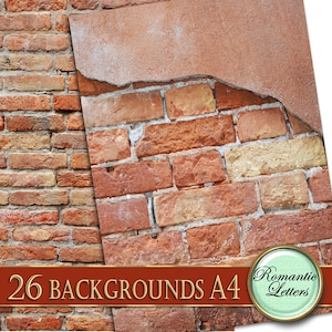 Brick Wall Digital Scrapbook Paper Pack Printable Scrapbooking ...