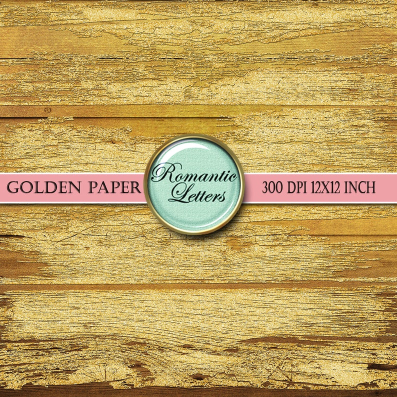 Gold Glitter Digital Paper Gold Digital Scrapbook Paper Pack - Etsy
