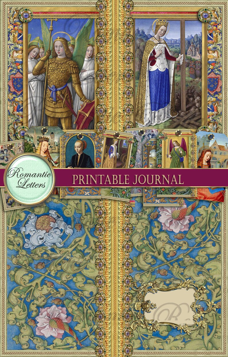 Printable Junk Journal Kit Digital Scrapbook Printable Journal Craft ...