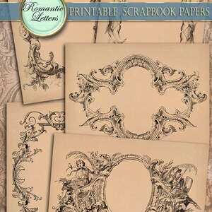Digital Printable Scrapbook Background Paper Digital Printable Paper ...