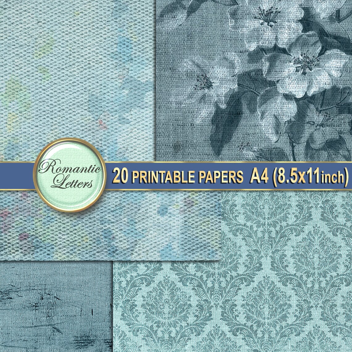 Digital Printable Scrapbook Paper Pack Journal Pages - Etsy