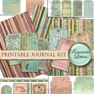 Printable Scrapbook Kit Paper Victorian Printable Journal Pages ...