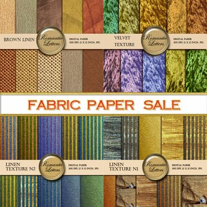 SALE Linen Digital Paper Scrapbook Paper Mega Pack Digital Background ...