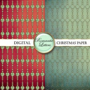 Digital Paper Pack Christmas Digital Christmas Printable Scrapbooking ...